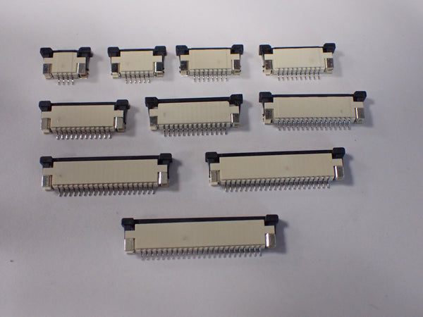FPC Connector 1.0mm Pins, Assorted Top Contact Drawer Type – Get ...