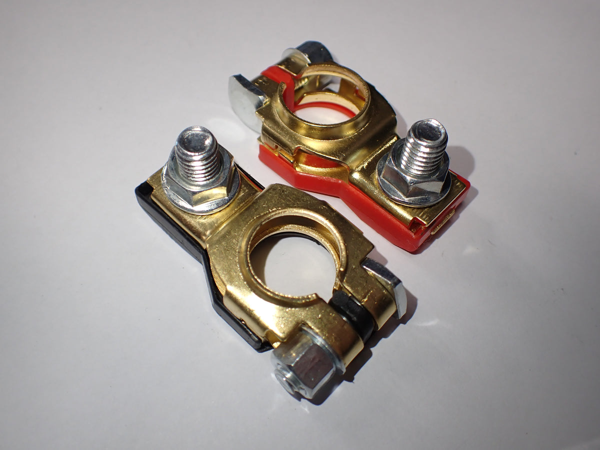 Battery Clips Pure Copper Corrosion Resistant Terminals Brass Battery ...