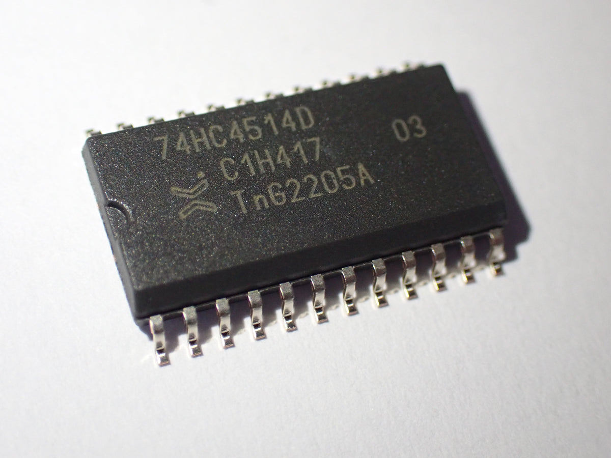 74HC4514D, 74HC/HCT4514, 4-to-16 line decoder/demultiplexer with input ...