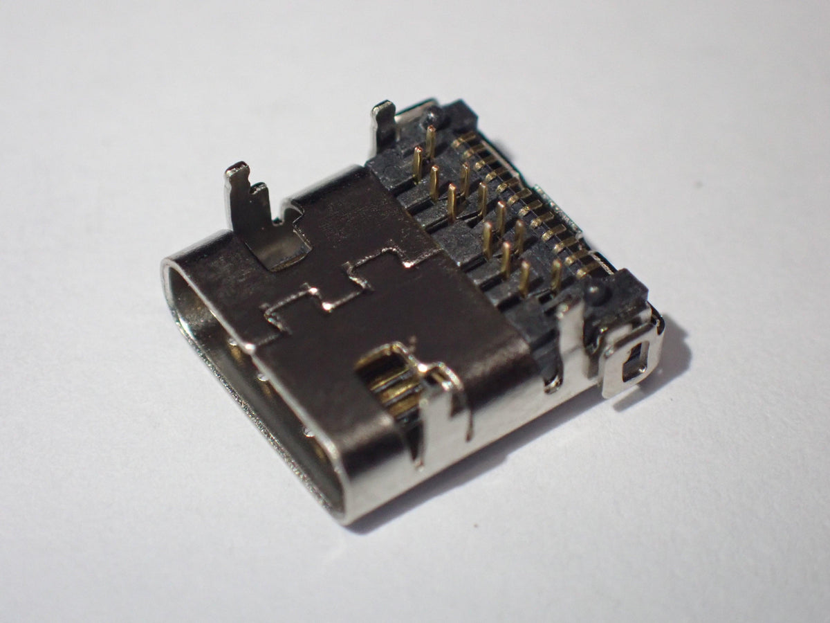 Type C USB Socket Connector, Right Angle, PCB Mount, – Get Electronic NZ